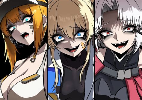 Drake Laplace And Maxwell Goddess Of Victory Nikke Drawn By