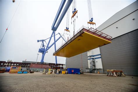 Nordic Yards Holds Dolwin Gamma Dock Laying Ceremony Offshore Wind