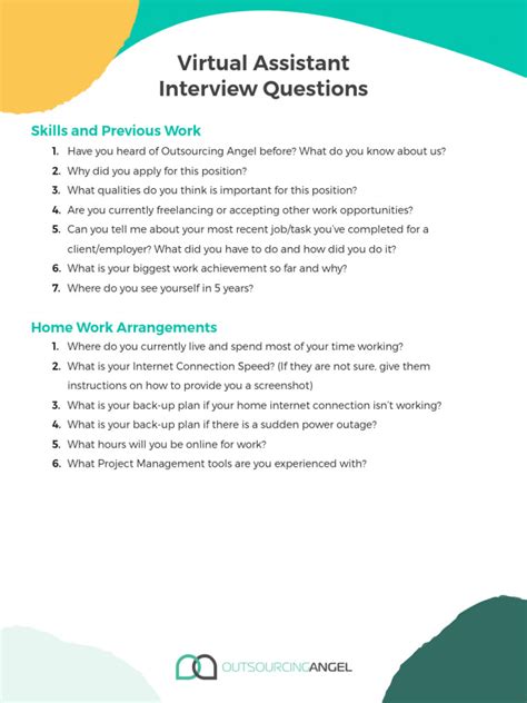 Virtual Assistant Interview Questions Pdf