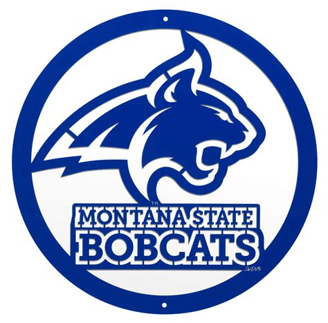 Montana State Bobcats Collegiate Logo Metal Wall Art Decor Swen Products