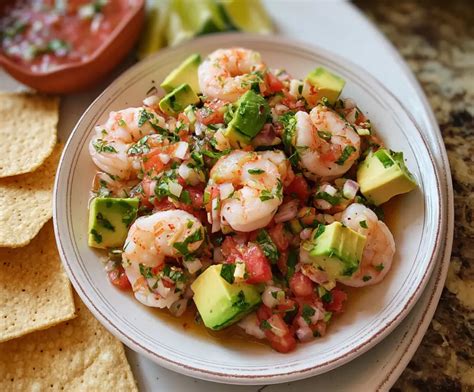 Shrimp Ceviche With Avocado Fresh And Delicious Recipe
