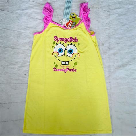 Nickelodeon Pajamas Nos 207 Girls Size Xl 4 Nickelodeon Spongebob