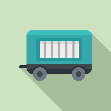 Premium Vector Circus Trailer Icon Flat Illustration Of Circus