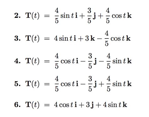 Solved 010 10 0 Points く A Find The Unit Tangent Vector