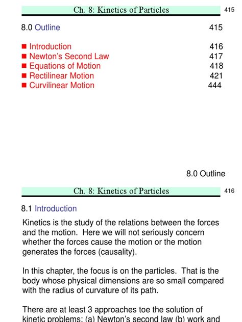 Kinetic Of Particle Pdf Kinematics Equations Of Motion