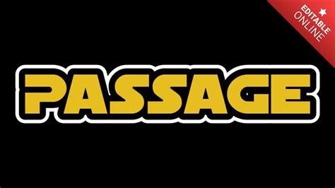 Passage Text Effect Generator Textstudio