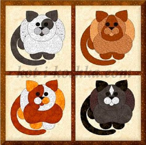 Аппликация Толстый кот | Кот и кошка