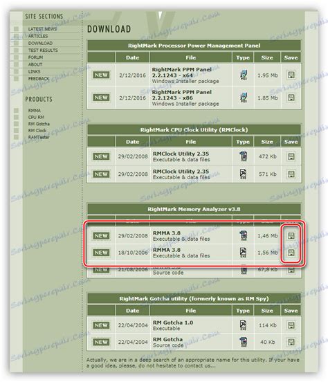 Изтеглете Rightmark Memory Analyzer безплатно на вашия компютър