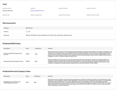 Business Classification Report
