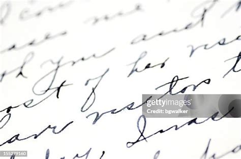 Cursive Writing Images Photos And Premium High Res Pictures Getty Images