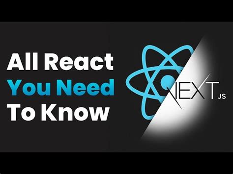 Free Video All The Reactjs You Need To Know For Nextjs From Pedrotech