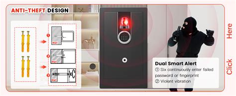 Biometric Fireproof Safe For Home Documents Heavy Duty Safe Box
