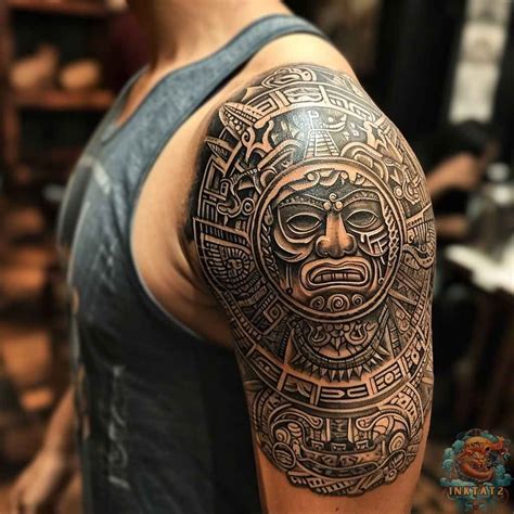 Mayan Tattoos 192 Designs In 2024 Mayan Tattoos Inca Tattoo