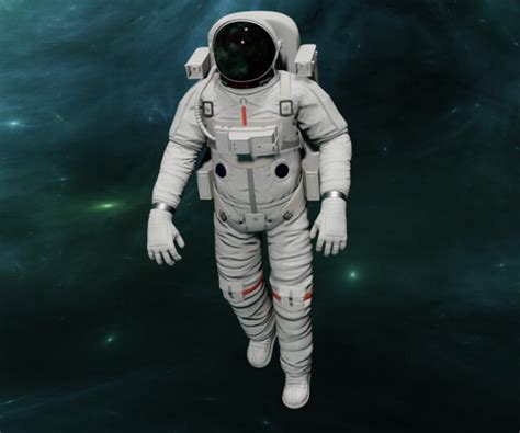 Artstation Animated Astronaut Game Ready Game Assets