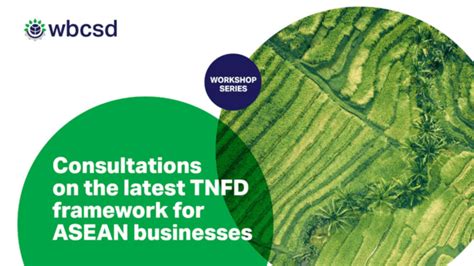 Consultation On Latest Tnfd Framework Launches For Asean Businesses Wbcsd