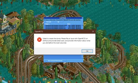 cant open files in develop shows files but with missing scenery in