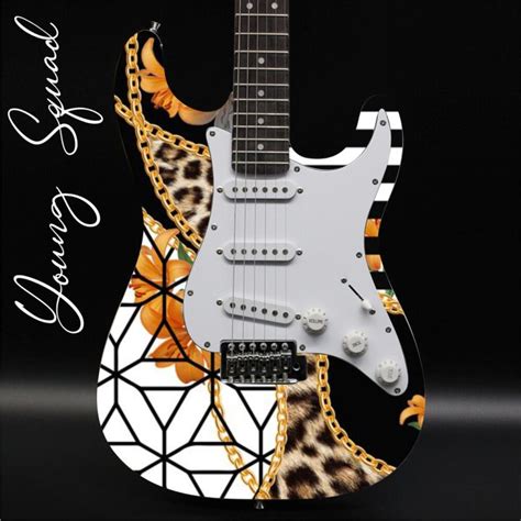 Sticker Aesthetic Sticker Gitar Elektrik Aesthetic Case Garskin
