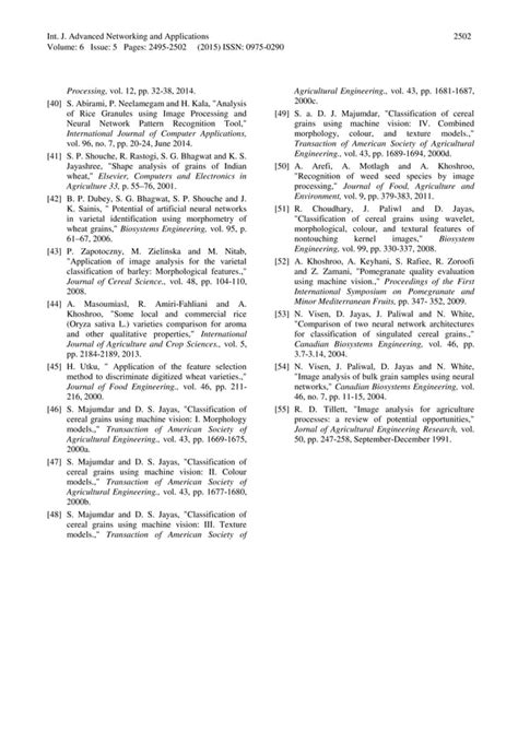 applications of pattern recognition algorithms in agriculture a review