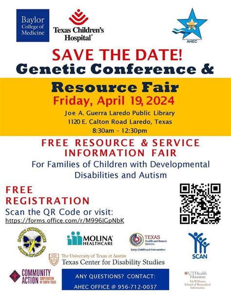 Genetic Conference And Resource Fair Laredo Public Library 19 April