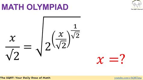 Functional Equation Math Olympiad Algebra Equation Tricky Math
