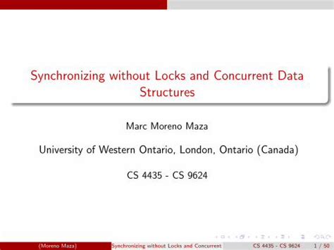 PDF Synchronizing Without Locks And Concurrent Data Structuresmmorenom HPC Slides