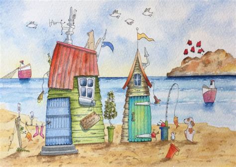 Whimsical Beach Art