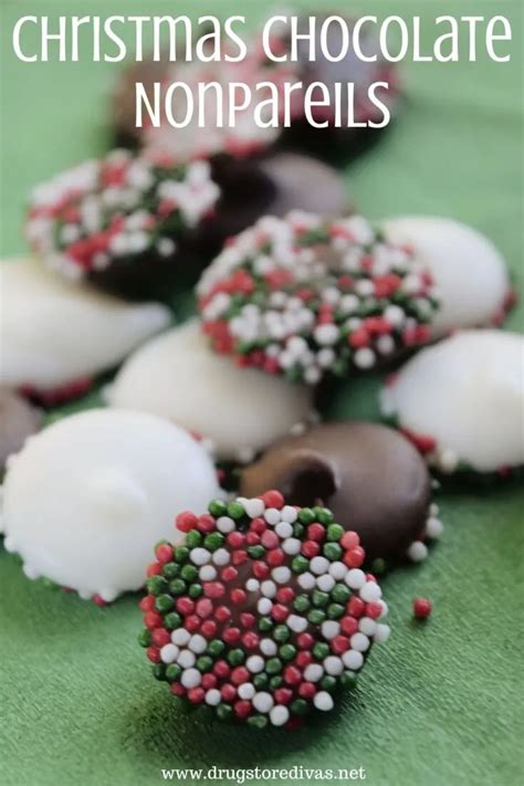 Christmas Chocolate Nonpareils Recipe Drugstore Divas