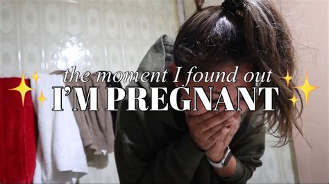First Pregnancy Test Reaction And Were Pregnant Youtube