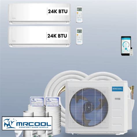 Mrcool Diy 48000 Btu 2 Zone Ductless Mini Split Heat Pump Diym248hpw01