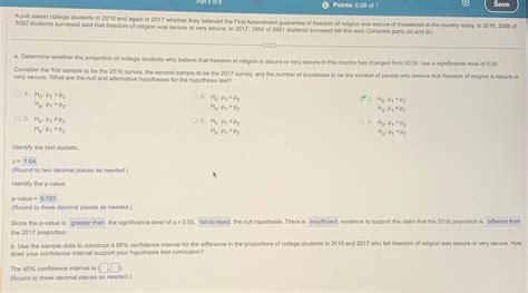 Solved Part 5 ﻿of 6points 008 ﻿of 1save3092 ﻿students
