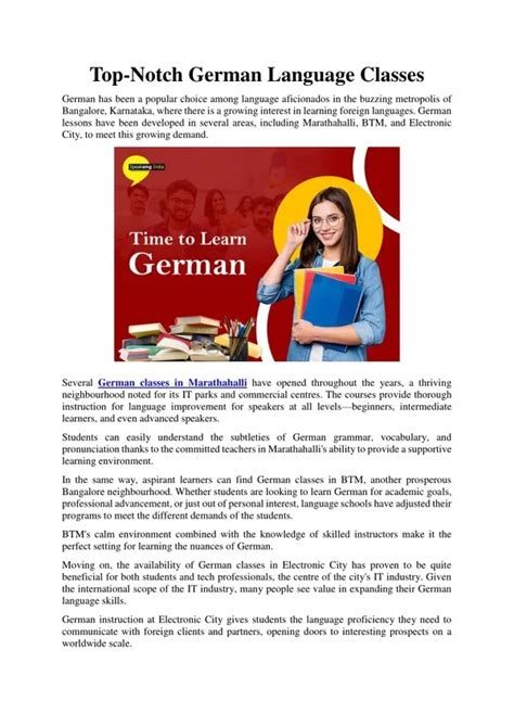 Ppt Top Notch German Language Classes Powerpoint Presentation Free