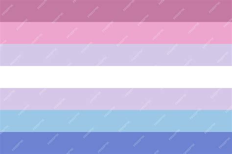 Premium Vector Bigender Pride Flag In Shape Set Presence Of Who