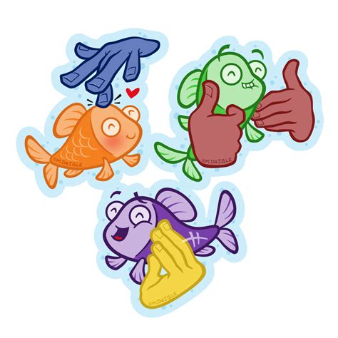 Fish Sign Sticker Handsail