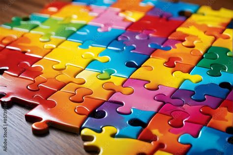 Jigsaw Puzzle For Autistic Neurodiversity Mental Disability Disorder