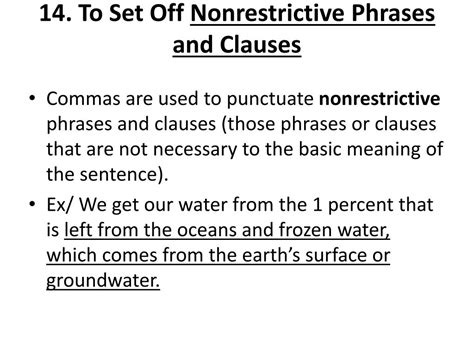 Nonrestrictive Clause Example