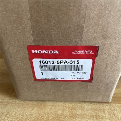 Genuine Honda Pipe Set Fuel Joint 16012 5pa 315 Crv Cr V Civic Accord