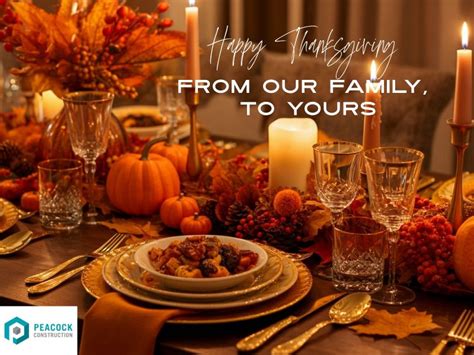 Peacock Construction On Linkedin Thanksgiving Construction Ti