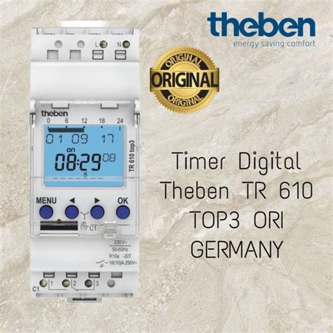 Jual Timer Theben Tr610 Digital Timer Switch Tr 610 Top 2 Top 3 Di