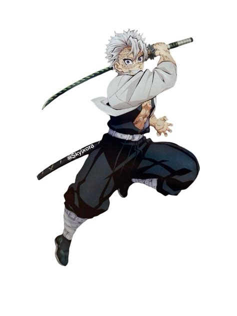 Sanemi Shinazugawa Png Demon Slayer Characters White Background