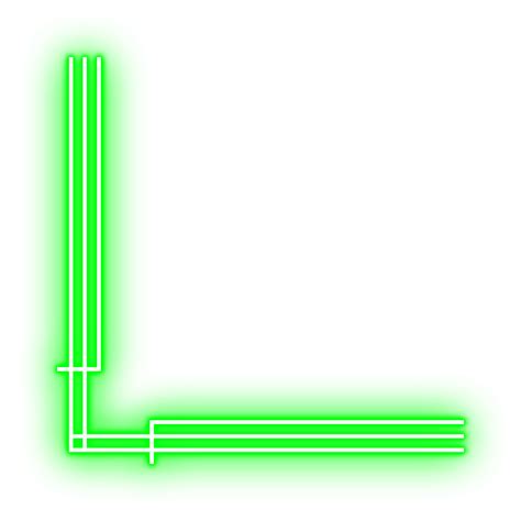 Neon Glowing Border Corner 21493744 Png