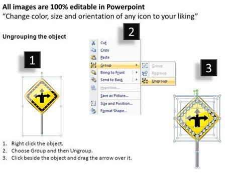 Pavement Traffic Direction PowerPoint Slides And Ppt Diagram Templates