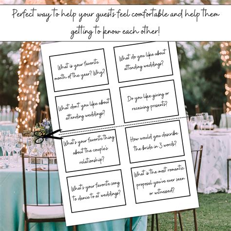 Lesbian Same Sex Printable Wedding Conversation Starters Cards Table Talk Game Wedding Reception