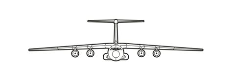 C 141 Starlifter Front View Silhouette By Chris D Download Free
