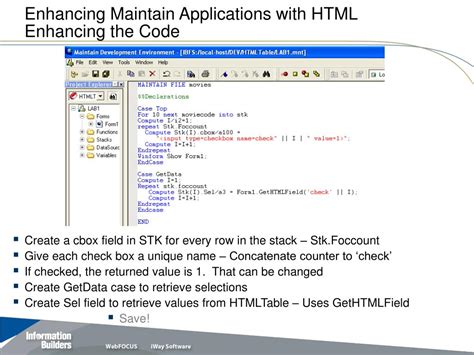 Ppt Enhancing Maintain Applications With Html Powerpoint Presentation Id