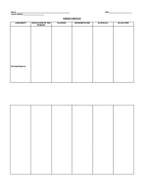 Ncp Template Pdf