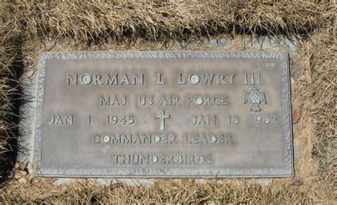 Maj Norman L Lowry Iii 1945 1982 Find A Grave Memorial