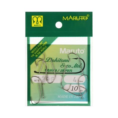 Maruto Крючки Maruto 1246 цвет Ni № 4 2 набора по 10 штук купить