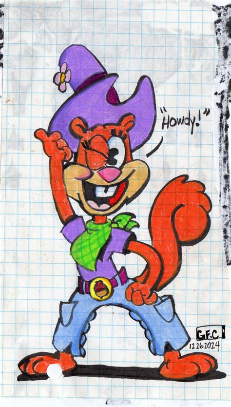 Cowgirl Sandy Cheeks Howdy By Spongefox On Deviantart