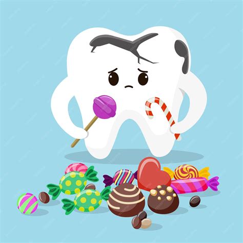 Premium Vector Tooth Candy