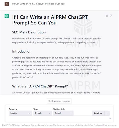 If I Can Write An Aiprm Chatgpt Prompt So Can You By Stephen Howell